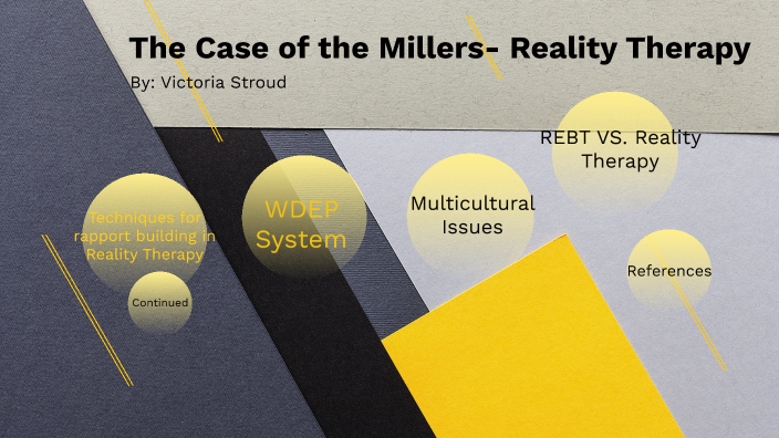 The case of the Millers- Reality Therapy by Victoria Stroud on Prezi