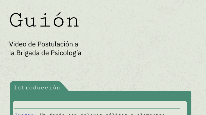 Guión by Selene Avigail Vela Arteaga on Prezi