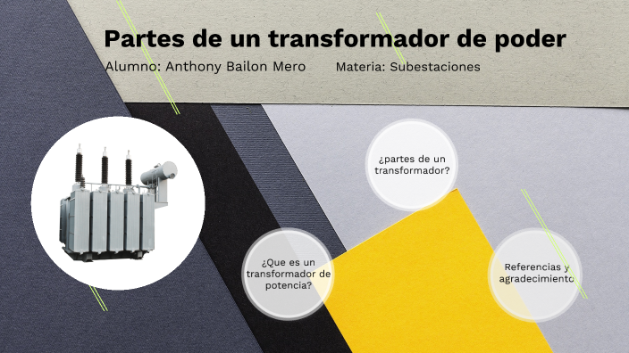 Partes de un transformador de poder by ANTHONY BAILON on Prezi