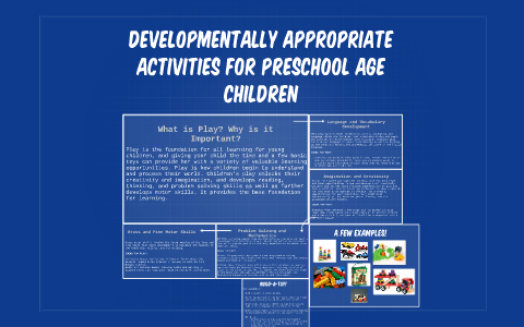 Developmentally appropriate activities for preschool age chi by ...