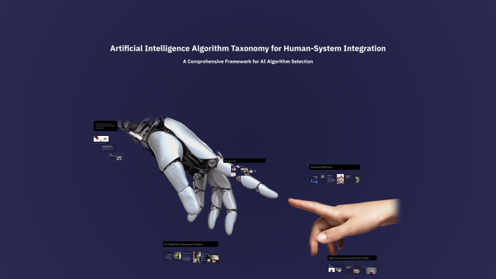 Artificial Intelligence Algorithm Taxonomy for Human-System Integration ...