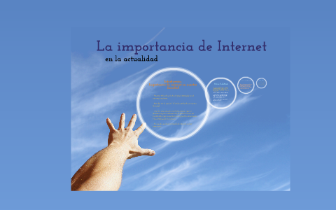 La importancia de Internet en la actualidad by Betzabet Pérez Bocaz on ...