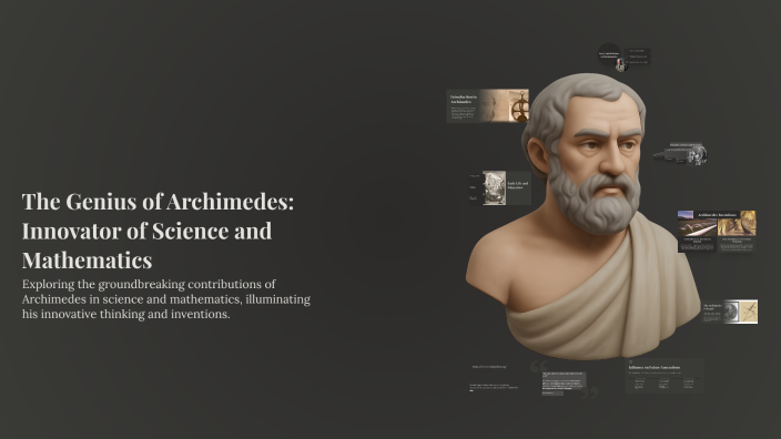 The Genius of Archimedes: Innovator of Science and Mathematics by wyatt ...