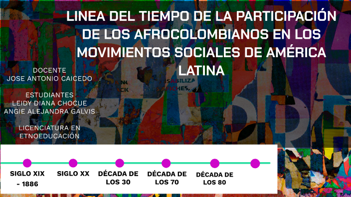 Linea de Tiempo de la participación de los Afrocolombianos by Angie ...
