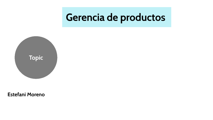 gerencia de producto by estefani moreno on Prezi