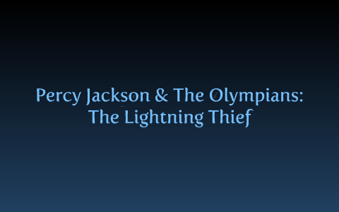 Percy Jackson & the Olympians: The Lightning Thief Presentation by ...