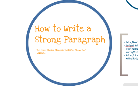 How to Write a Strong Paragraph by Rachel Hawes on Prezi