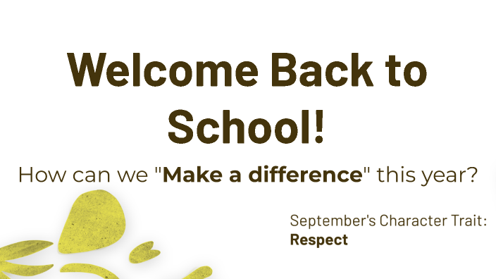 Welcome Back to School by Charlene Cook on Prezi