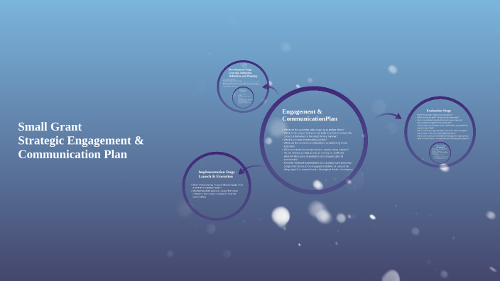 Small Grant Strategic Engagement & Communication Plan by Melinda ...