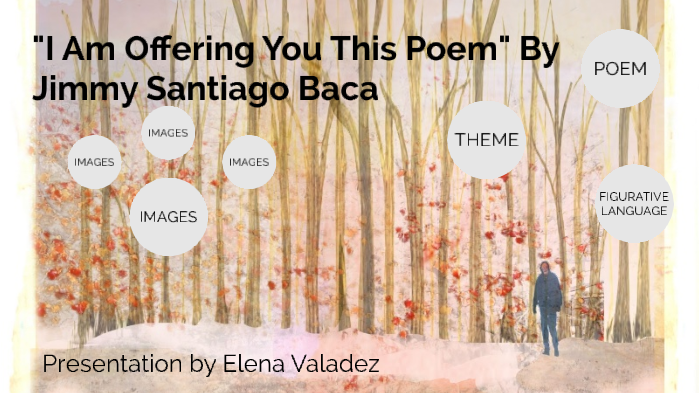 I am offering this poem by Elena Valadez on Prezi