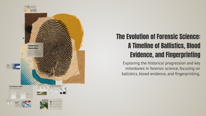The Evolution of Forensic Science: A Timeline of Ballistics, Blood ...