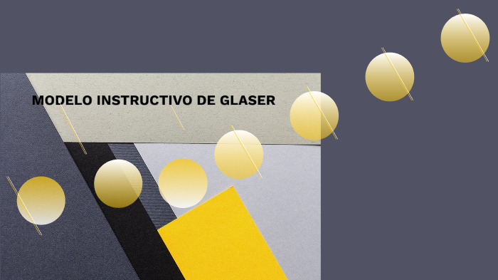 MODELO INSTRUCTIVO DE GLASER by Lidia Espericueta Ahumada on Prezi