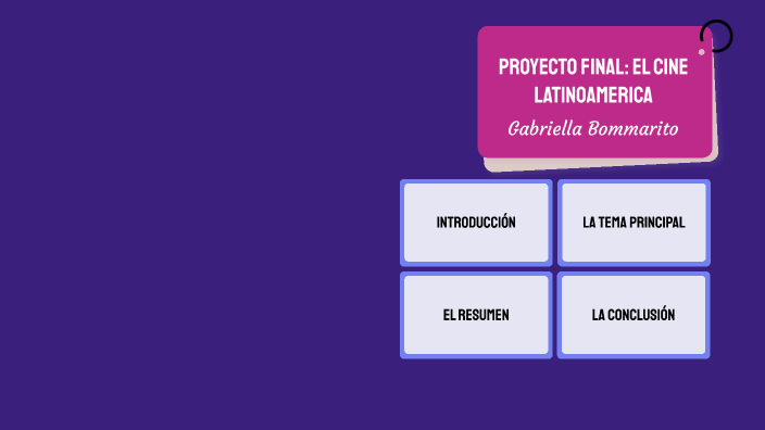 Proyecto Final: El Cine LatinoAmerica by Gabriella Bommarito on Prezi