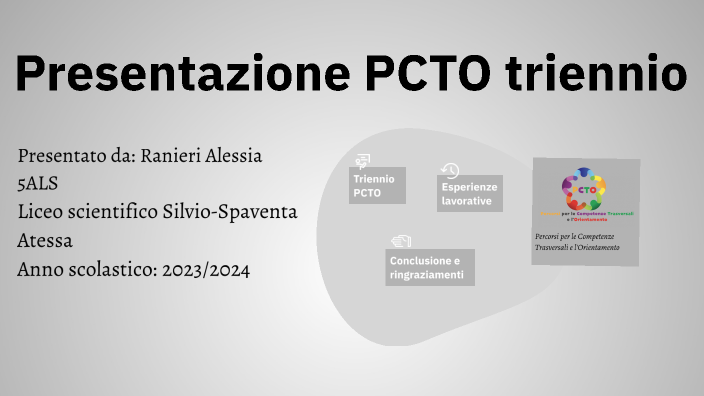 Presentazione PCTO triennio by Alessia Ranieri on Prezi