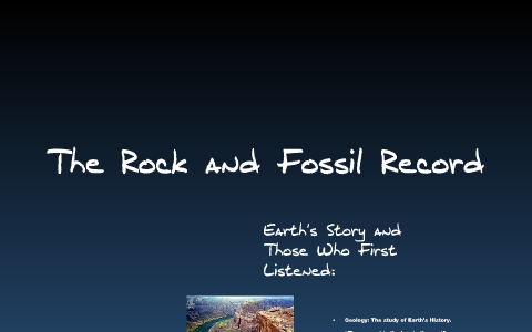 Earth Science: Chapter 6- The Rock and Fossil Record by Patty Hawkins ...