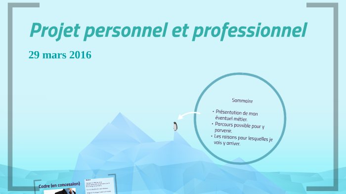 Projet personnel et professionnel by quentin gaudion on Prezi