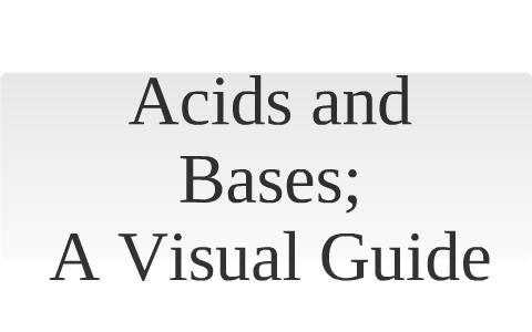 Acids and Bases; A Visual Guide by Benjamin Hardin on Prezi