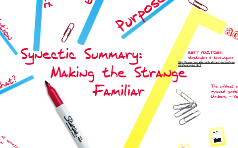 Synectic Summary by Kevin McCafferty