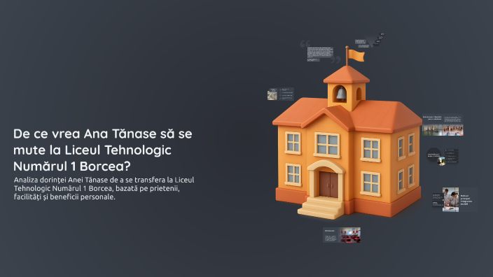 De ce vrea Ana Tănase să se mute la Liceul Tehnologic Numărul 1 Borcea ...