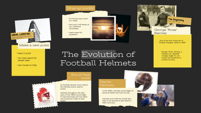 The Evolution of Football Helmets by jett berg on Prezi
