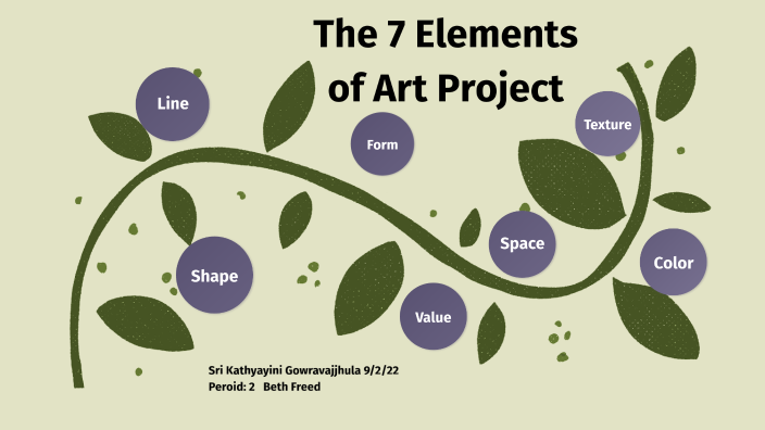 Sri Gowravajjhula- The 7 Elements of Art Project by SRIKATHYAYINI ...