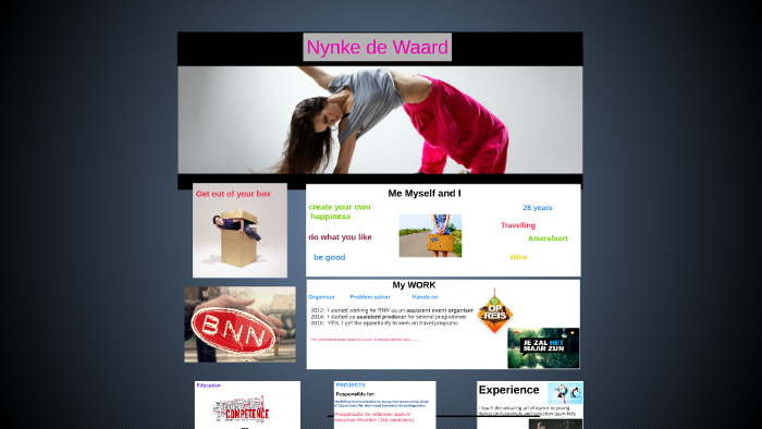 Portfolio example by on Prezi