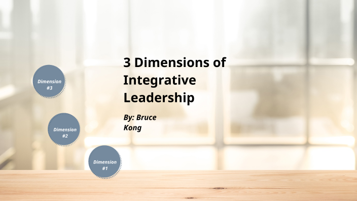 3 Dimensions of Integrative Leadership by Bruce Kong on Prezi