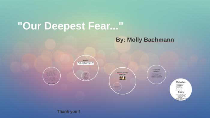 "Our Deepest Fear..." by Molly Bachmann on Prezi