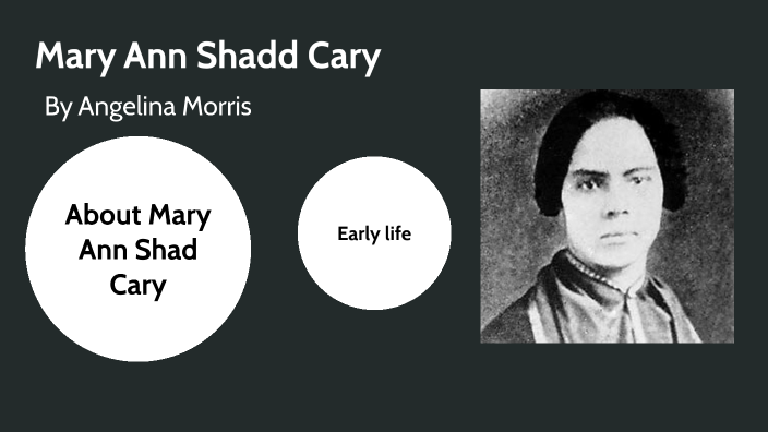 Mary Ann Shadd Cary by Angelina Morris on Prezi