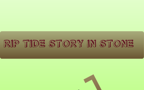 Rip Tide Story In stone by Steph Challoner