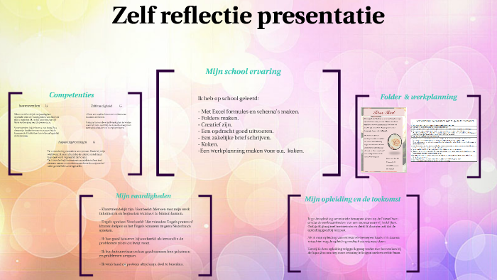 Zelf reflectie presentatie by on Prezi