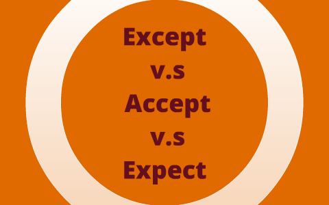 Except v.s Accept v.s Expect by Mudita Sharma on Prezi