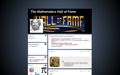 Mathematics Hall of Fame by Laura Wang on Prezi