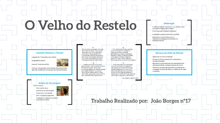 O Velho do Restelo by João Borges on Prezi