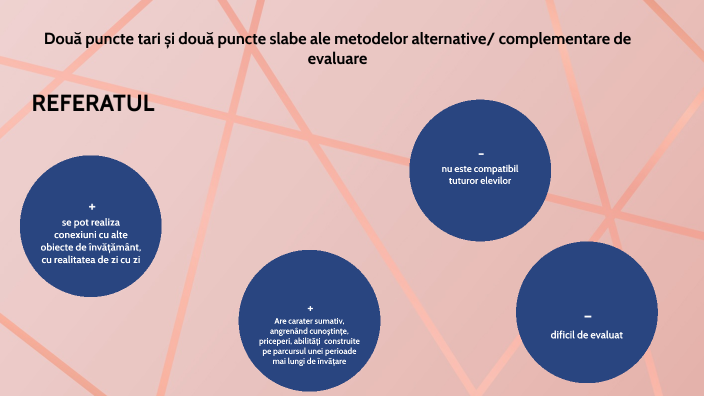 Două puncte tari și două puncte slabe ale metodelor alternative ...
