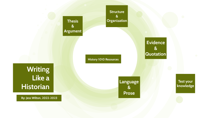 Writing Like a Historian by Jessica Wilton on Prezi