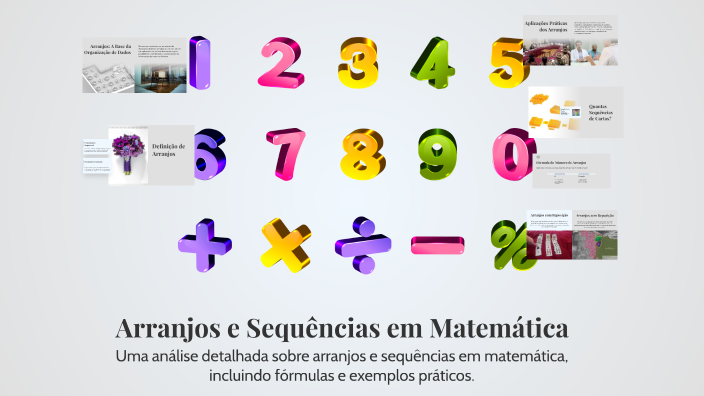 Arranjos e Sequências em Matemática by Eloisa Queiroz on Prezi