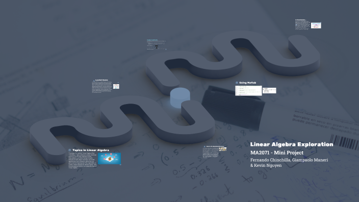 Linear Algebra: Exploring Applications by Fernando Chinchilla on Prezi