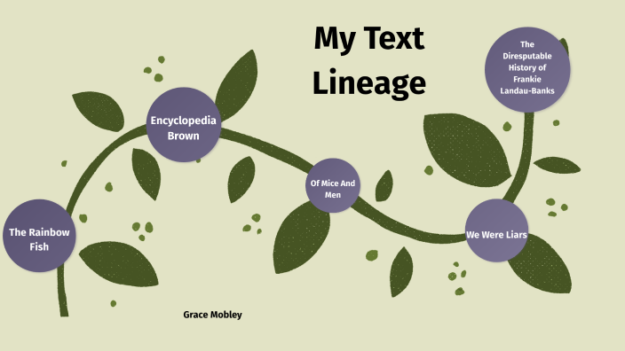 text lineage by Grace Mobley on Prezi