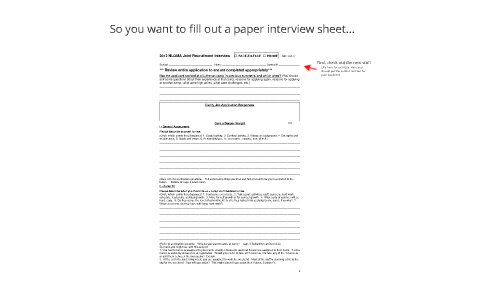How to fill out an interview sheet by Marty Miller on Prezi