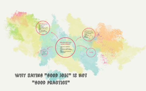 Why saying "good job!" Is Not "good practice" by Emma Burke on Prezi