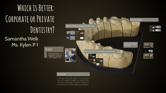 Which is Better: Corporate or Private Dentistry? by Sam welk on Prezi