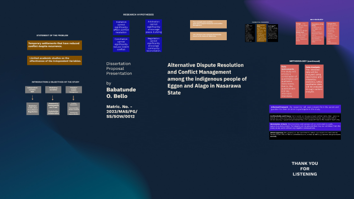 Alternative Dispute Resolution and Conflict Management among the ...