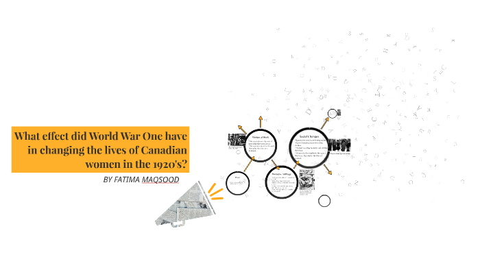 The Changing Role Of Women in The 1920'S by Fatima Maqsood on Prezi