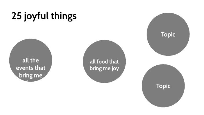 the 25 things that bring me joy by jaiden ventura on Prezi
