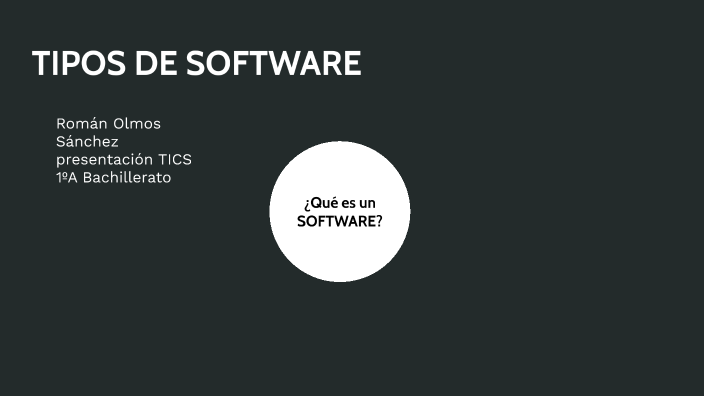 Distintos tipos de SOFTWARE by Román Olmos Sánchez on Prezi