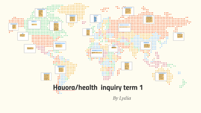 Hauora/health inquiry term 1 by Lydia McCormick
