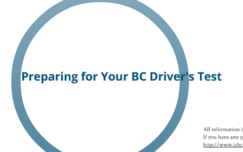 Preparing for your BC driver's test by Sharon Taylor on Prezi