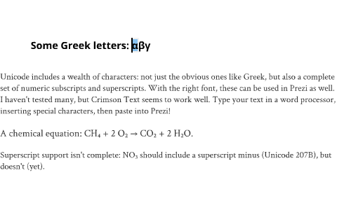 Special characters in Prezi by Theo Hopman on Prezi