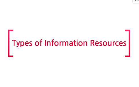 Types of Information Resources by Dorothy Hemmo on Prezi